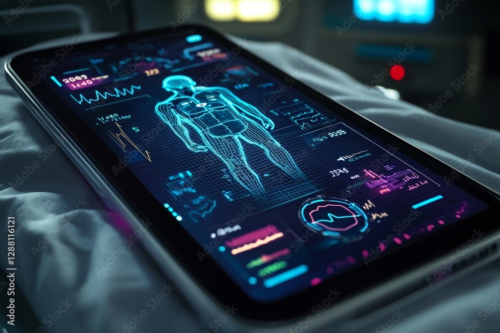 Advanced medical technology: high-tech digital health monitoring on ...