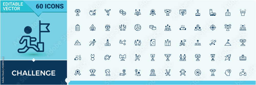 Challenge collection. It contains symbols to football, team, sports ...