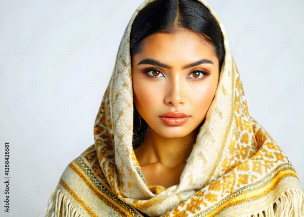 Celebrating indigenous heritage portrait of a young woman with high ...