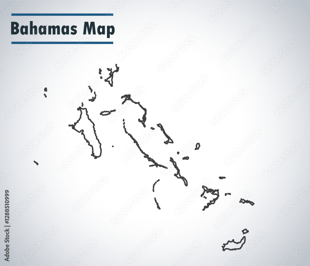 map of The Bahamas highlights its major islands, including New ...