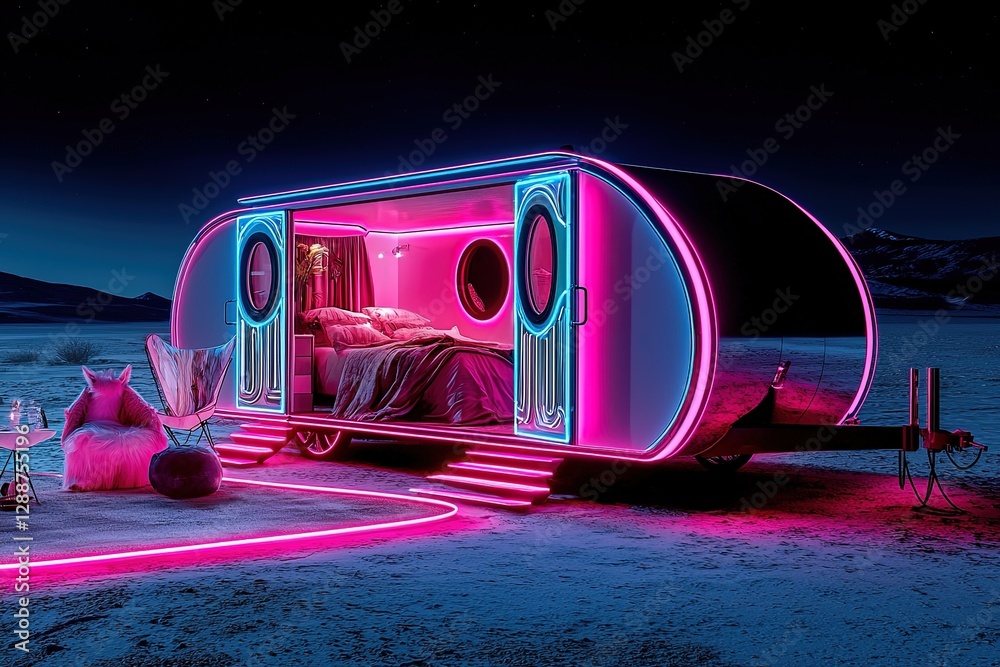 Gypsy Roma and Traveller History, Dreamy Cyberpunk Futuristic Caravan ...