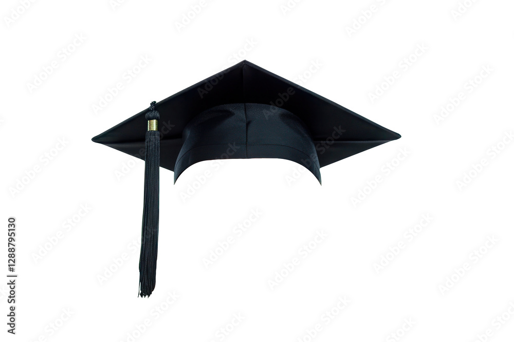 Graduation cap isolated on transparent background. PNG. Front view ...