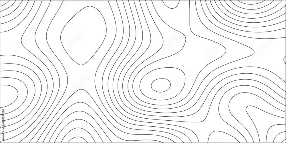 Abstract Topographic line art with geographic line map elevation ...
