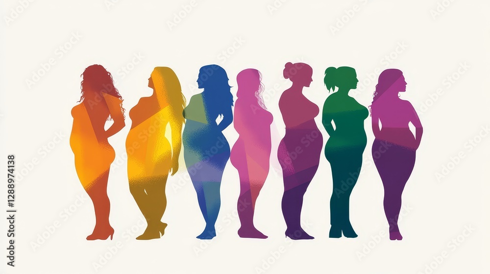 Body Positivity: Celebrating Diverse Female Forms - A vibrant ...