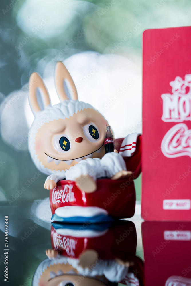 Bangkok, Thailand - February 24, 2025 : Cute mystery box of Pop Mart ...