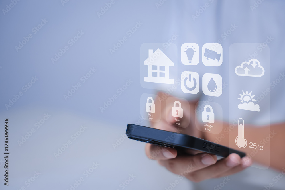 Smart home dashboard to control home appliances Assistant technology ...