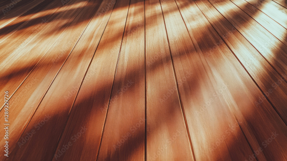 Elegant teak wood surface with quarter sawn pattern for interior design ...