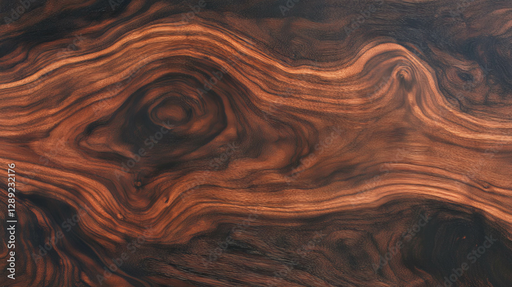 Walnut wood texture with end grain and dark rings for design patterns ...