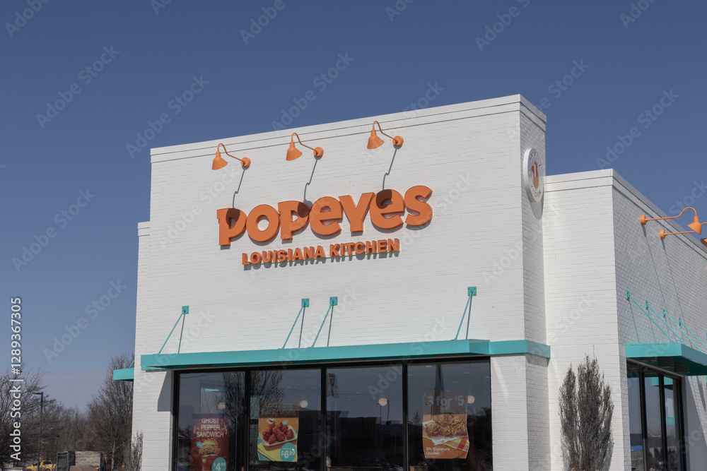 Popeyes Louisiana Kitchen Fast Food Restaurant. Popeyes is known for ...
