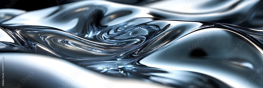 Silver Fluid - Design - Vertical: Metallic and Silver texture that ...