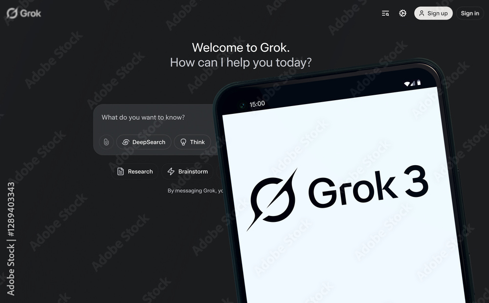 Grok 3 X AI artificial intelligence large language model - Warsaw ...