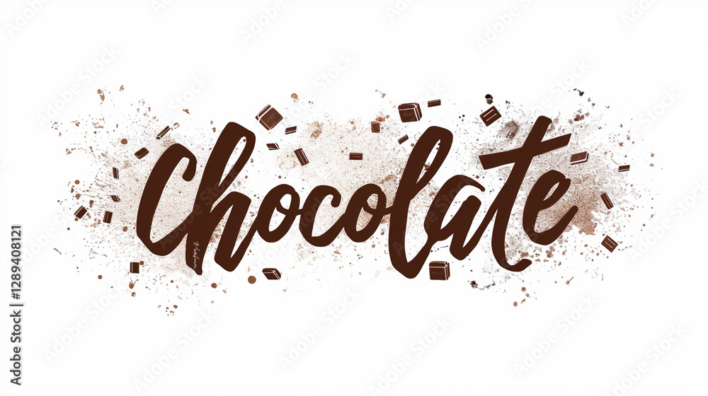 Delightful chocolate design with rich colors and textures for food ...