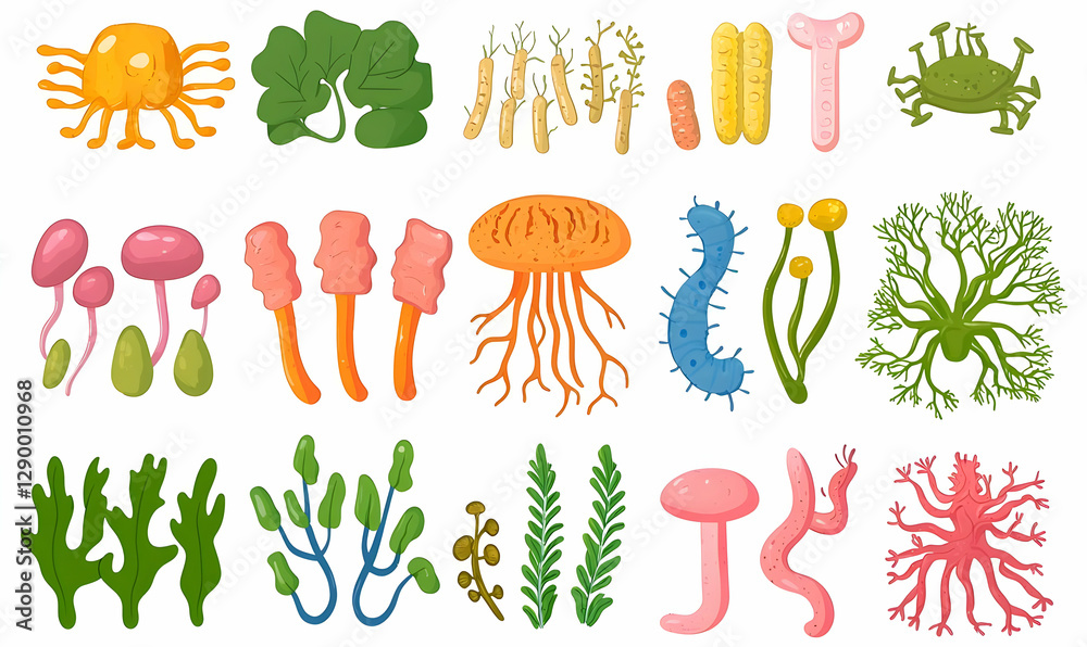 Illustrated Probiotics Guide, a colorful educational chart featuring ...