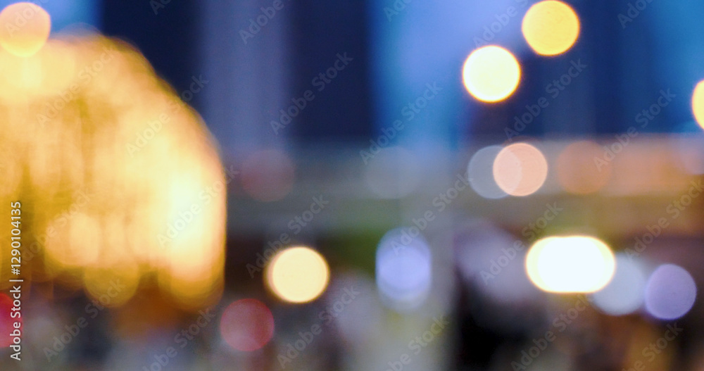 Colorful Backdrop display with twinkling nightlife shape blinking light ...