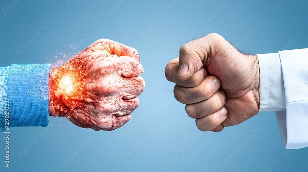 Detailed medical chart comparing the progress of wound healing between ...