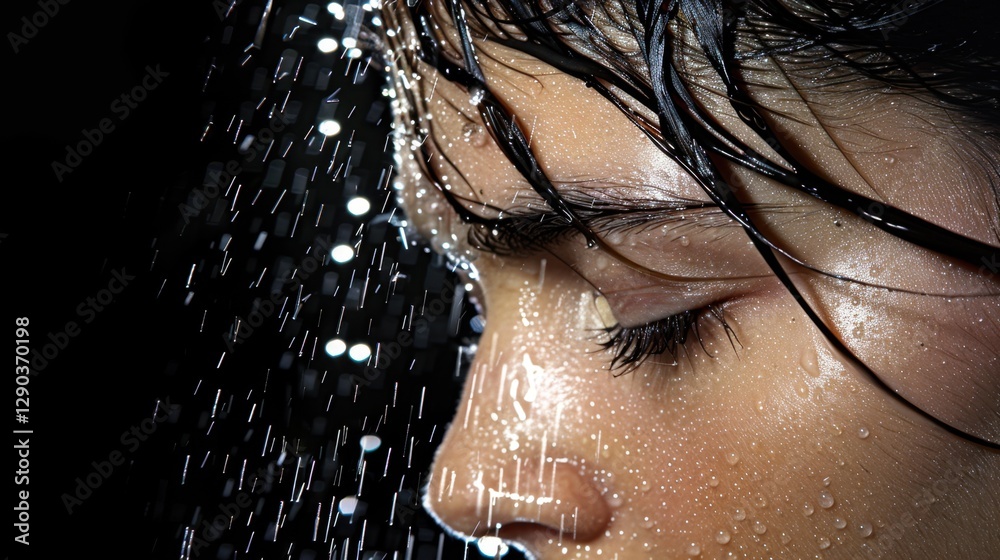 Sweaty Skin: A fine layer of perspiration on the skin gives it a ...