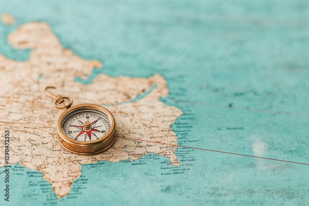 Timeless Compass Charm Vintage Navigation on Rustic Maps - Heritage ...