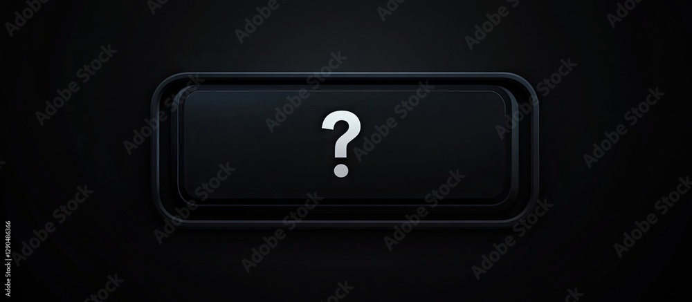 Minimalist vector illustration featuring a sleek black dialogue box ...