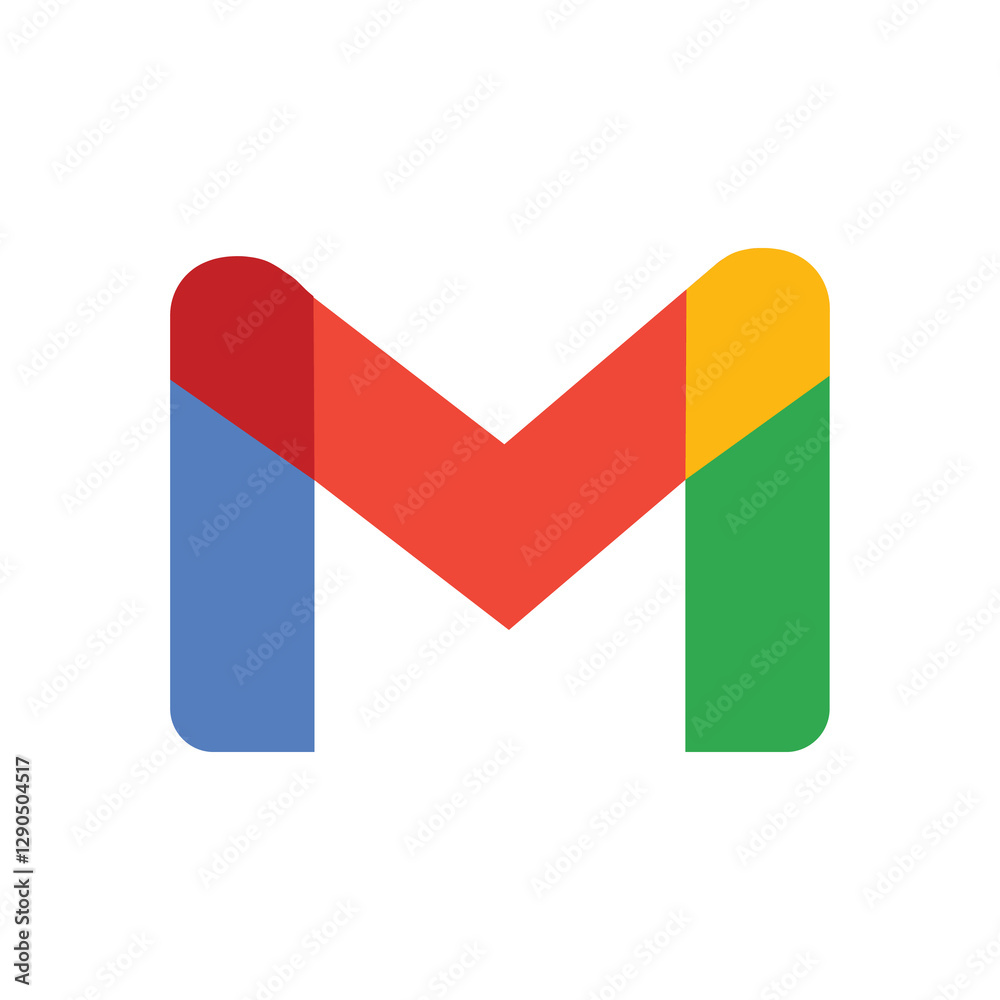 Gmail logo, Gmail transparent background icon. Stock Photo | Adobe Stock