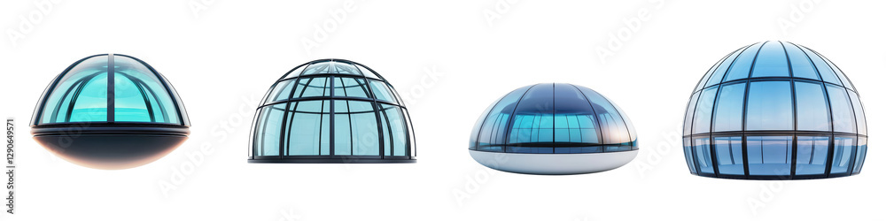 Elegant glass dome architecture design for modern corporate office ...