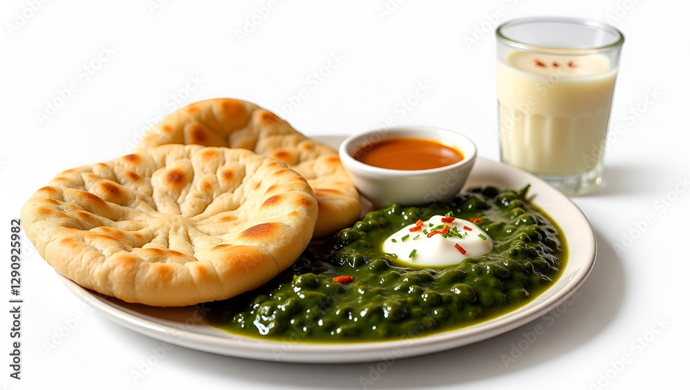 Traditional Makki di Roti with Sarson da Saag & Fresh Lassi – Authentic ...