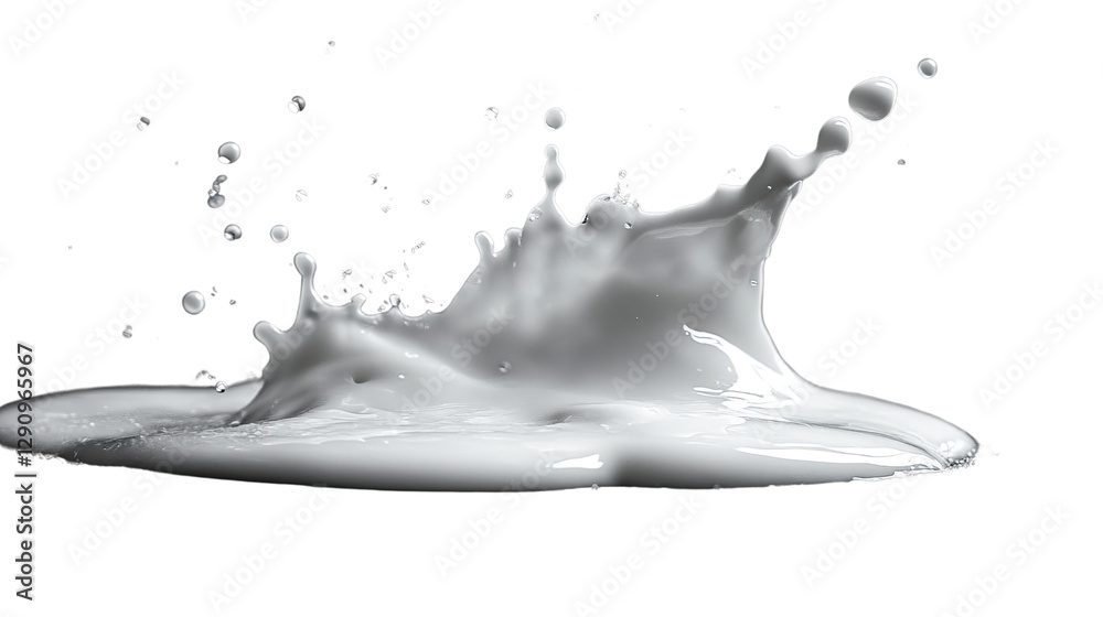 Milk Splash: Capturing the dynamic moment of a milk splash, with ...