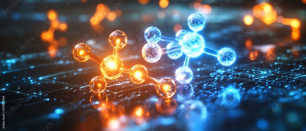 Ultra realistic visualization of NAD FAD transferring energy electron ...