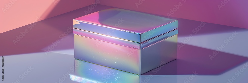 90s Y2K Aesthetic Easter Jewelry Box Mockup With Chrome and Pastel ...