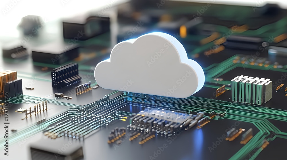 Word Cloud terminology of computer hardware and cloud computing. high ...