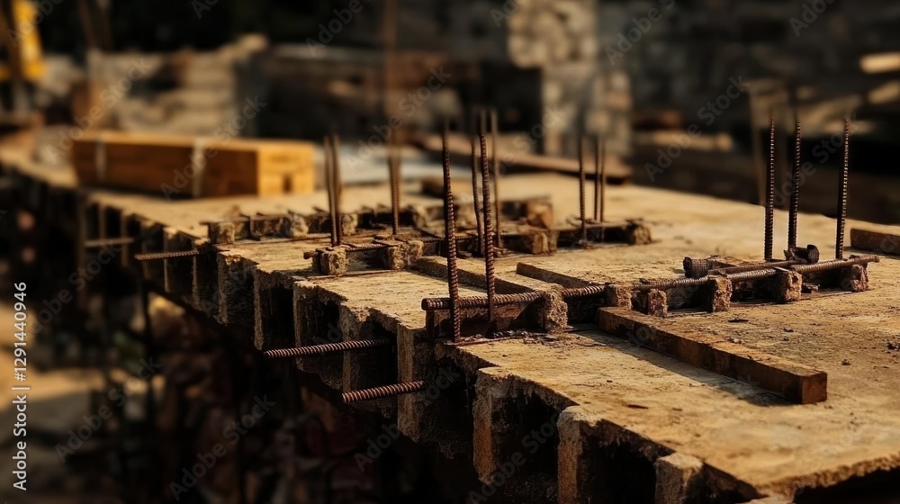 Industrial environment close-up urban construction process of ...