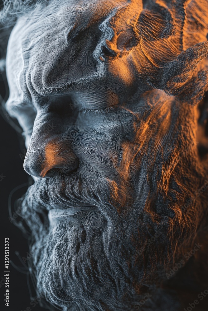 Generative AI transforming a 2D sketch into a photorealistic 3D render in real-time Stock ...