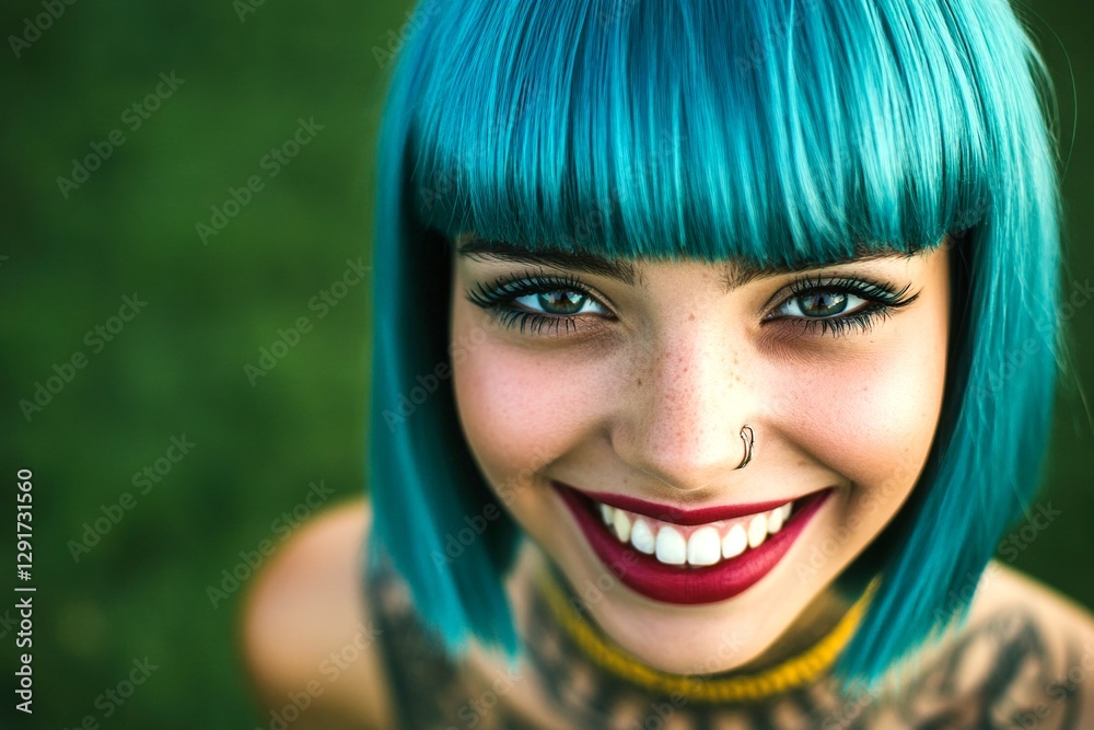 Commercial marketing concept art. Pretty happy mixed-race girl - for ...
