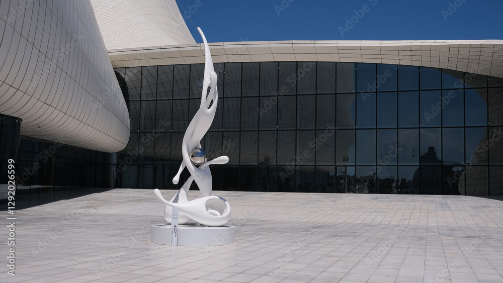 BAKU, AZERBAIJAN-June 18, 2024: Heydar Aliyev Center - building complex ...