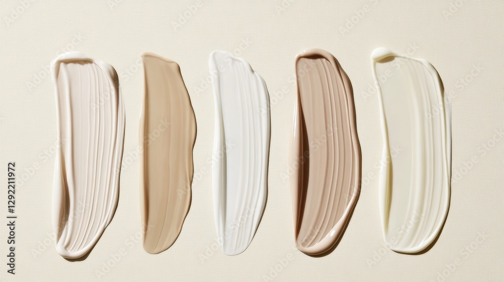 Gradient blending of foundation and bb cream revealing skin tone ...