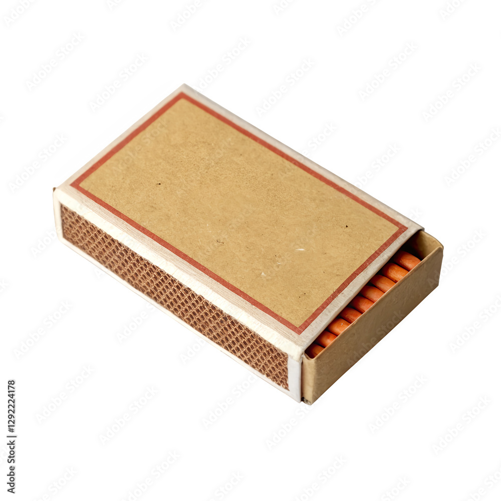 Unopened Blank Matchbox with Slight Wear on the Edges, PNG Transparent ...