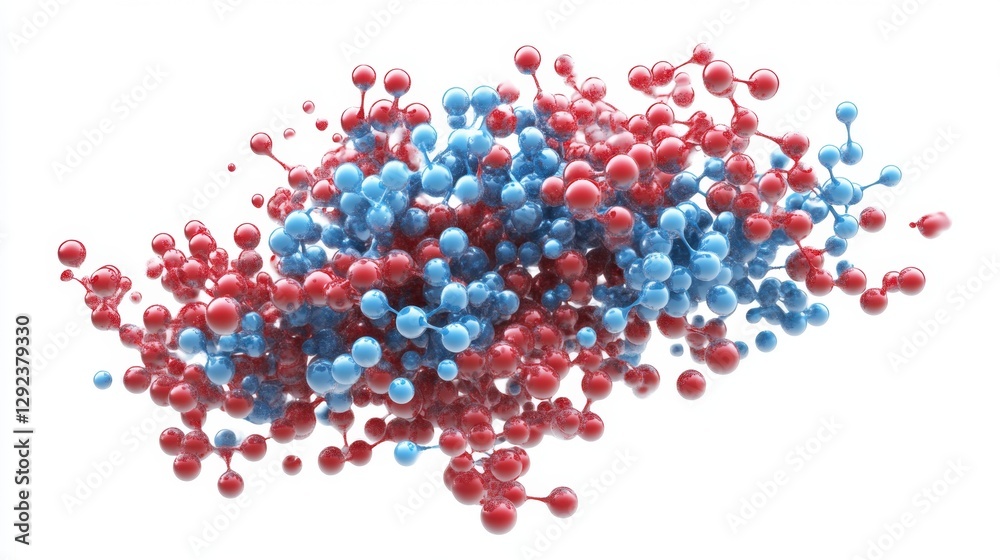 Visualizing protein molecules laboratory scientific illustration ...