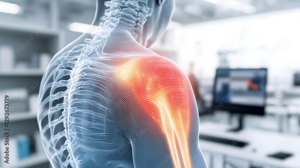 heatmap overlay image showing the visualization of pain and discomfort ...