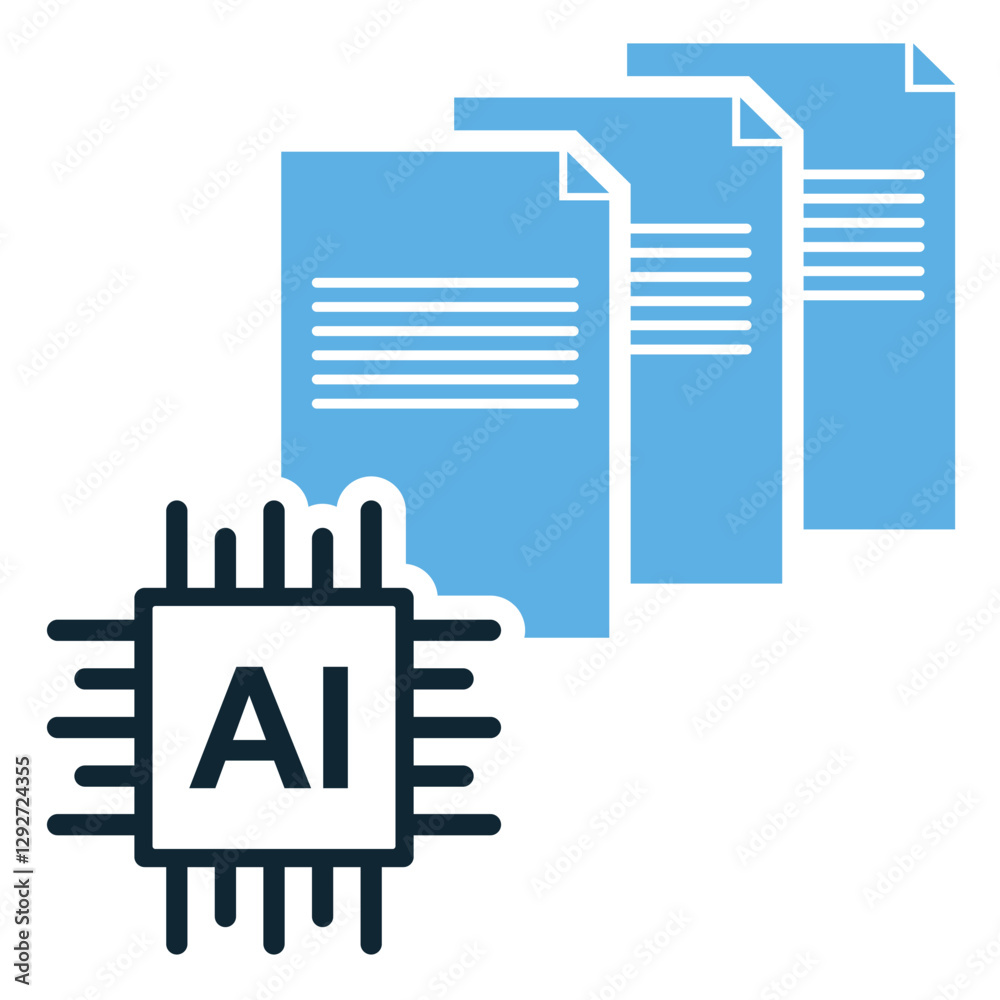 Explainable AI icon vector representing transparent and interpretable ...