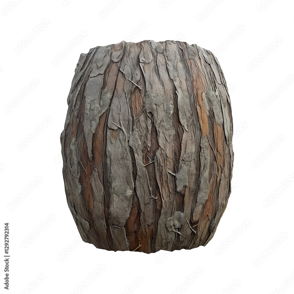 Old bald cypress bark texture - PBR Tiled Material 3D Rendered PNG ...