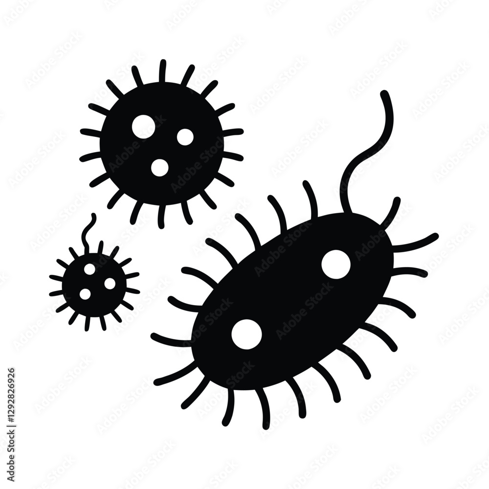 Microscopic Bacteria, Viruses, Germs, Microbes, Infectious Agents ...