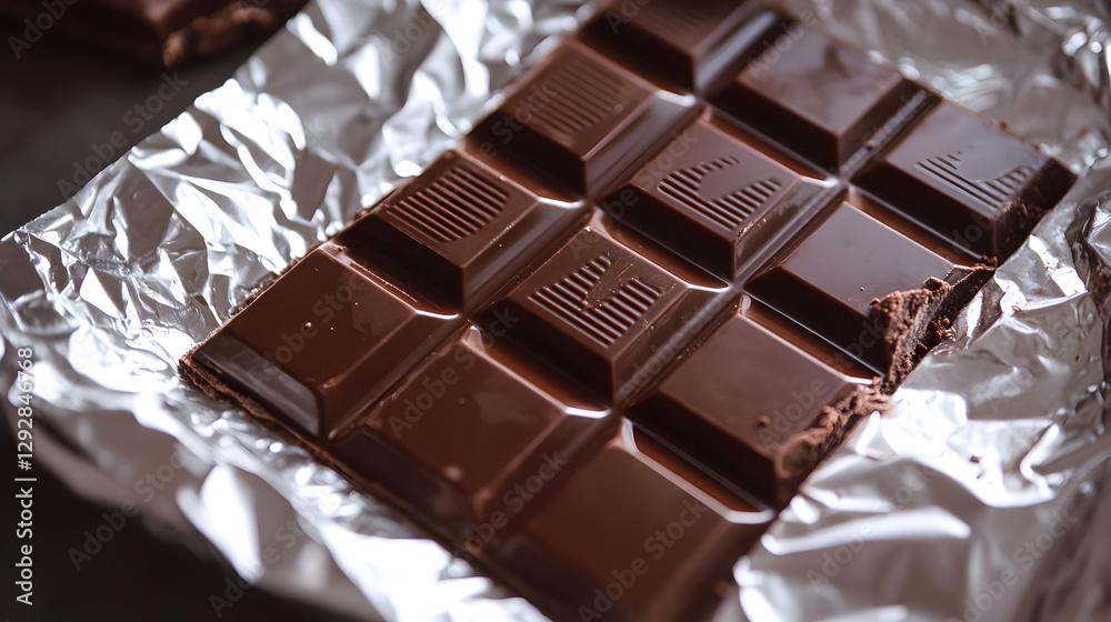 Foto de Stock of a prank chocolate bar wrapper, which when unwrapped ...