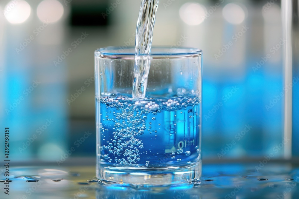 Testing water TDS using an electronic pH meter filtering pure water ...