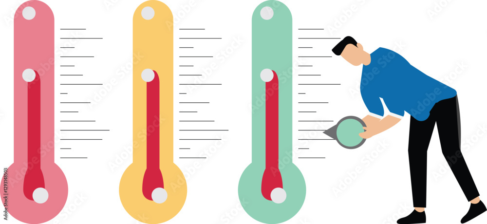 Hemoglobin A1c test with level indicator, managing blood sugar to ...