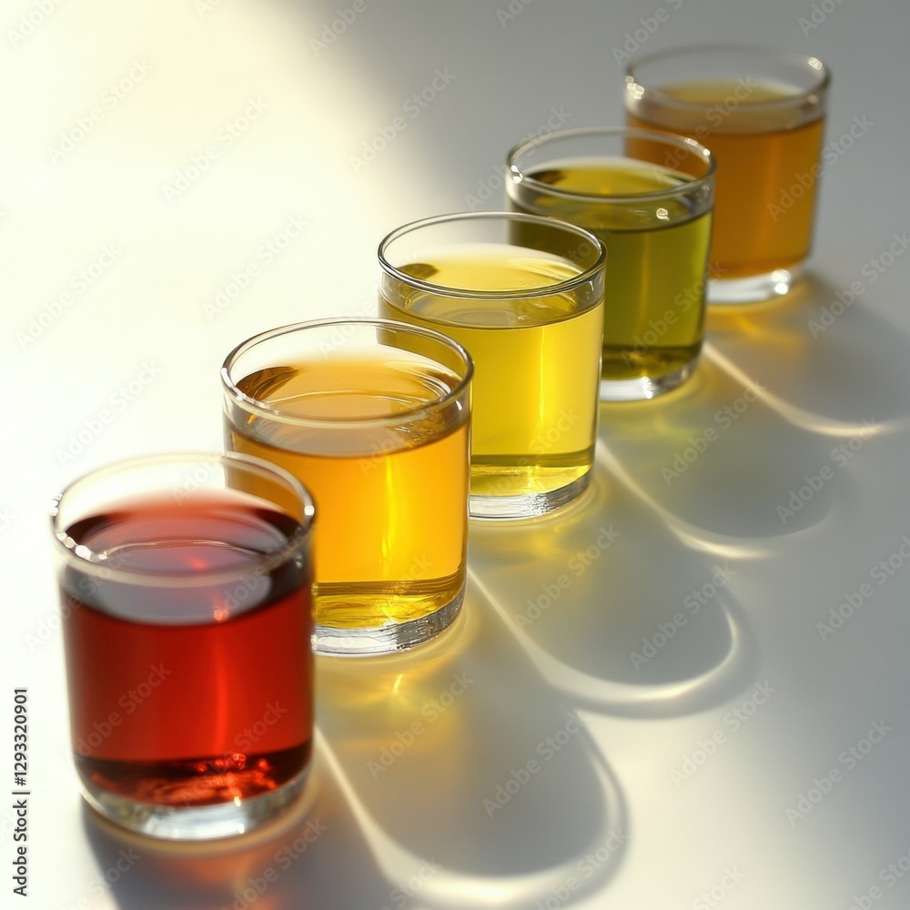 Urine Color Chart: Dehydration and Hydration Test. Medical Research and ...