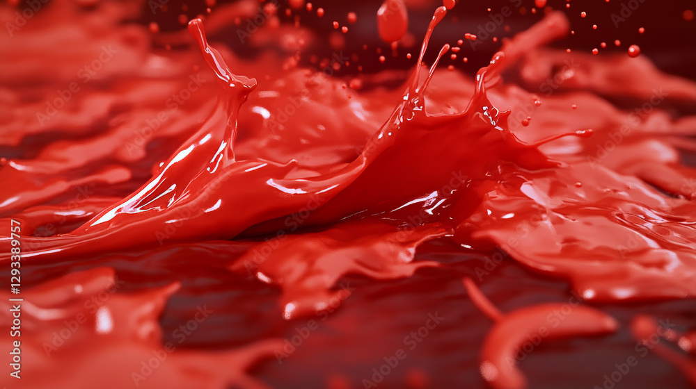 Blood splash animation, cartoon sprite sheet of red liquid swirls ...