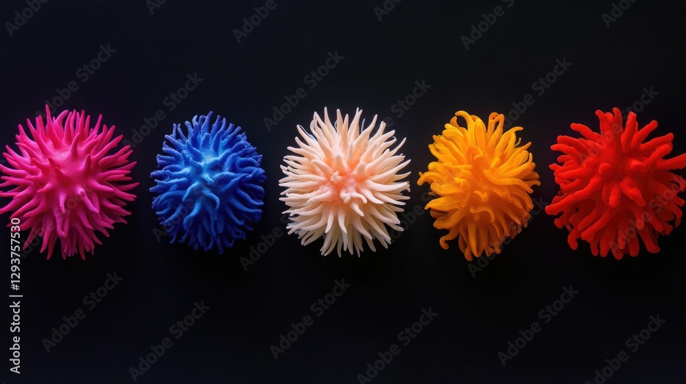 Vibrant and abstract conceptual artwork depicting the colorful ...