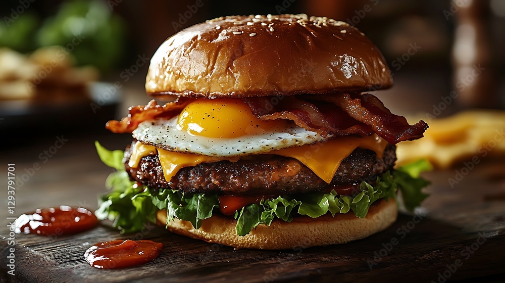 Professional high-definition studio capture of an indulgent deluxe ...