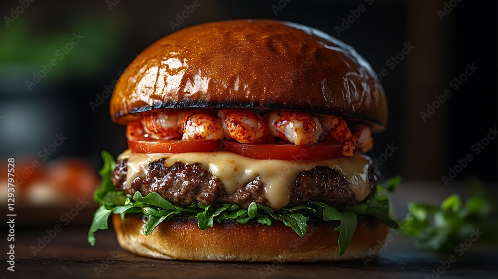 Professional studio photograph of an ultra-realistic signature surf-and ...