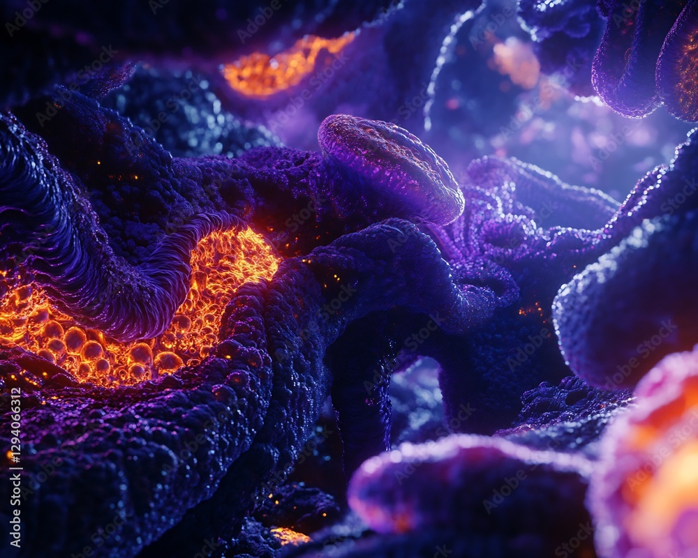 Hyper realistic rendering of interplay between glycolysis Krebs cycle ...