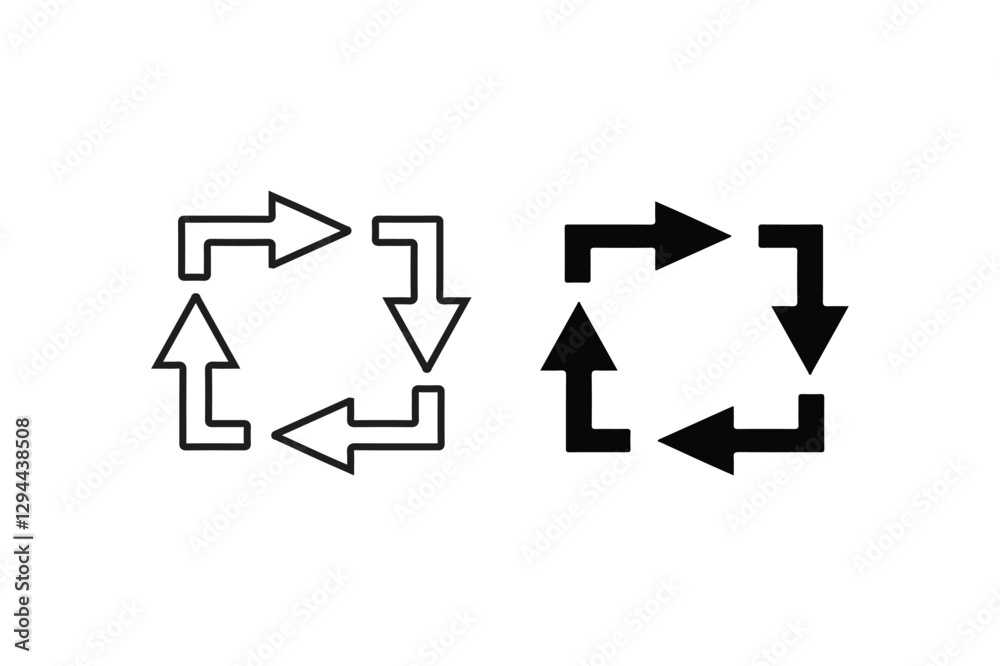 "Recycle Arrow Icon | Eco-Friendly Symbol for Sustainability ...